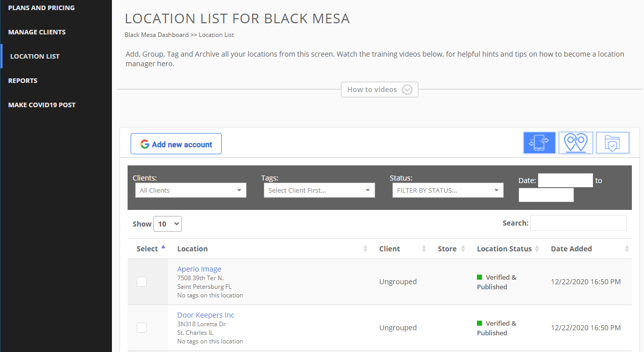 How Do I Add Google Accounts To DbaPlatform 